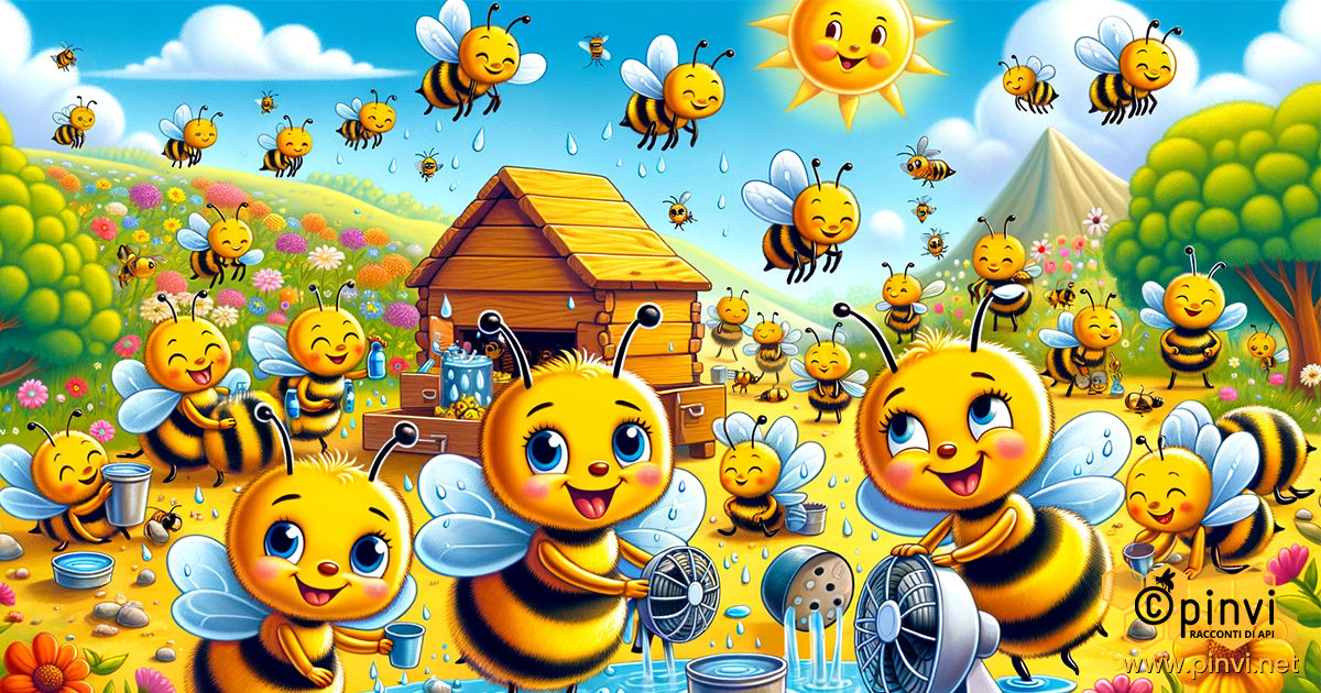 Cosa fanno le api in estate quando fa troppo caldo? • Pinvi